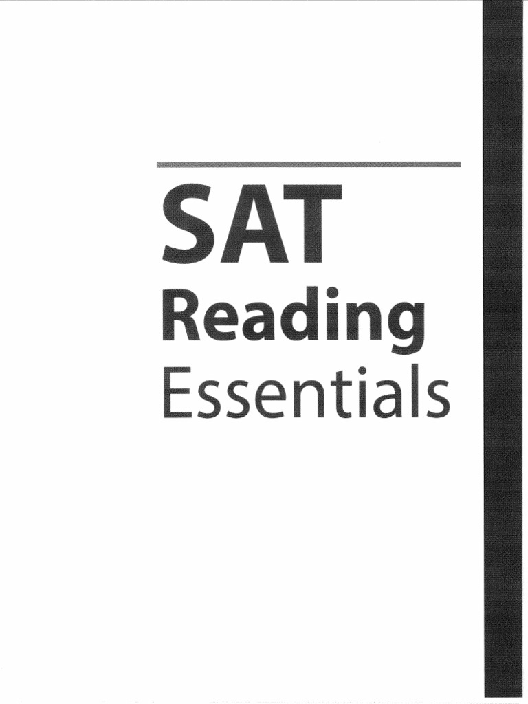 New SAT Reading-IES Vol.1 | PDF