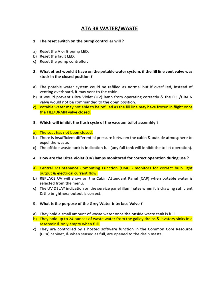 Ata 38 Water | PDF | Toilet | Ultraviolet