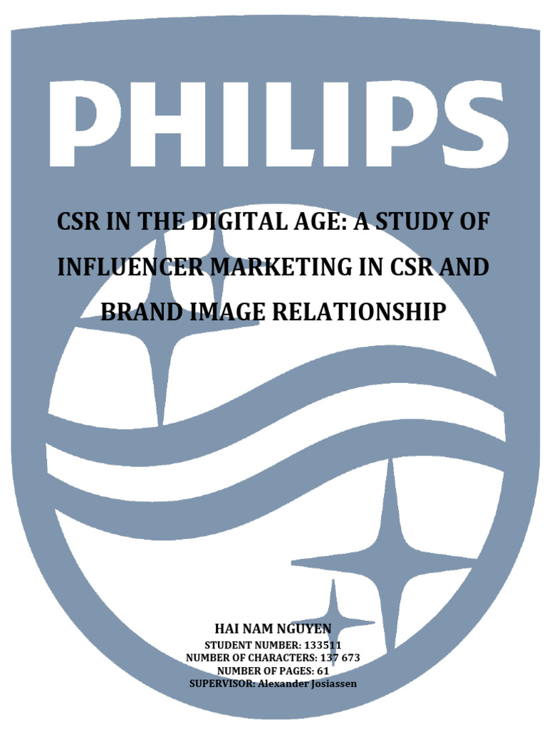 1238197 the Final Version of the Thesis PHILIPS | PDF