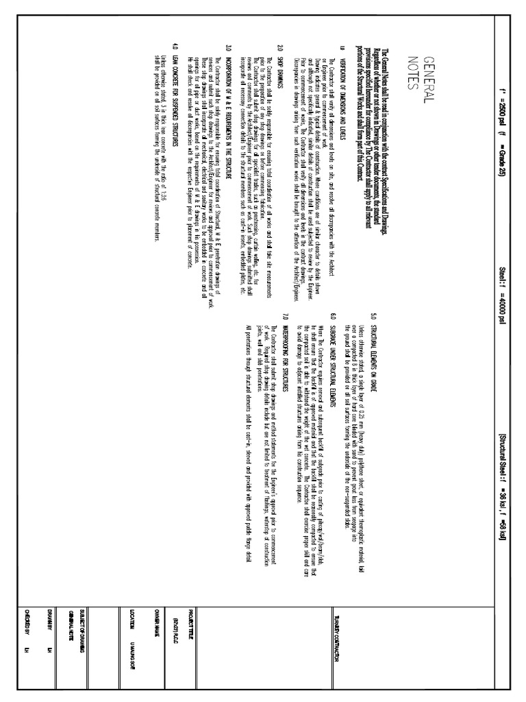 3.1 Sample General Notes | PDF | Mechanical Engineering | Applied And ...