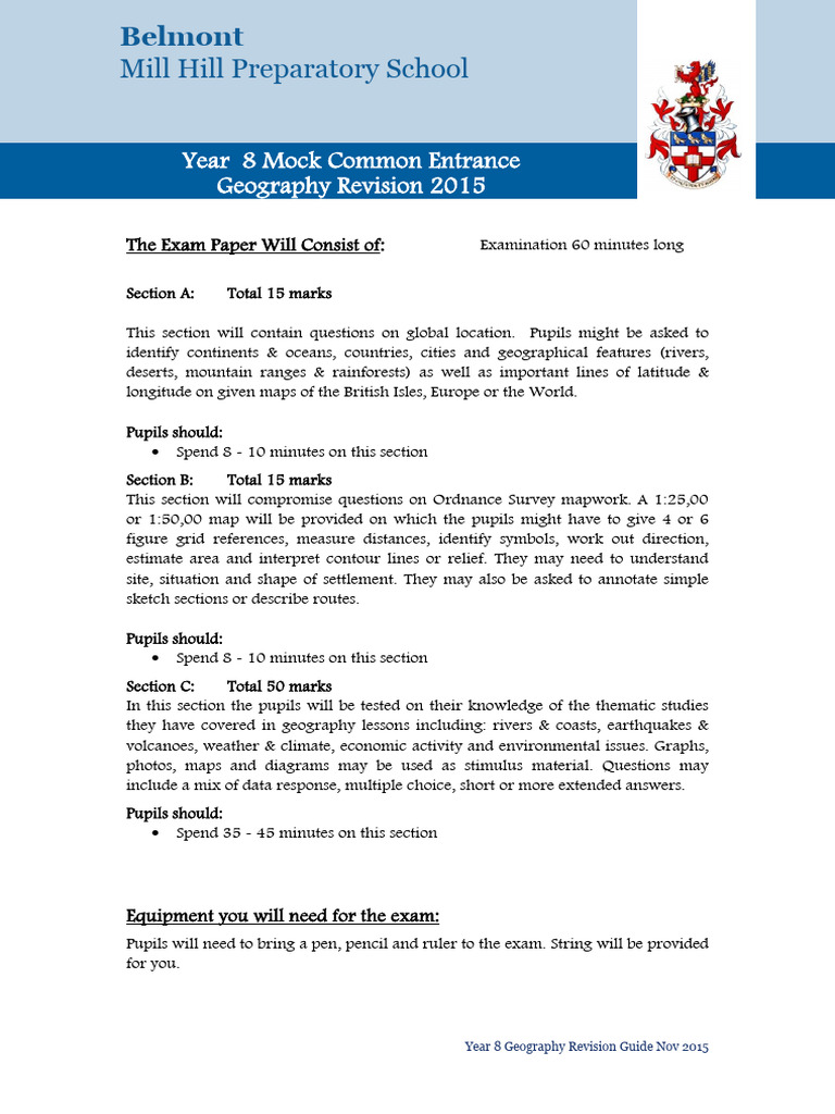 Year8-Geograph Revision Kits | PDF | Plate Tectonics | Erosion