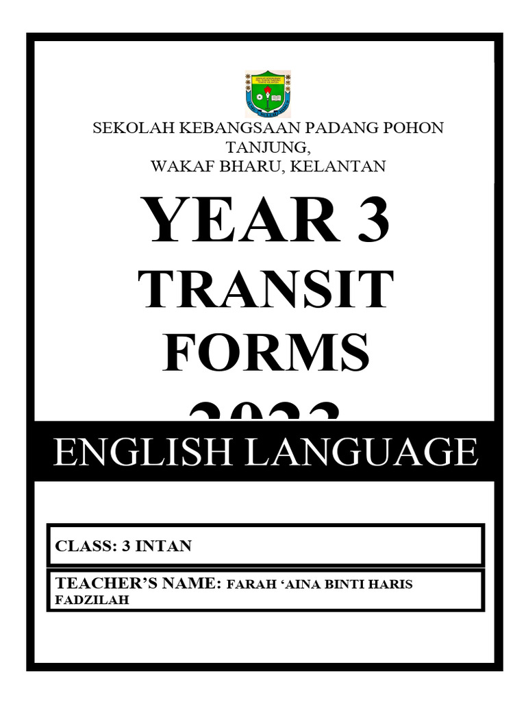 Year 3 Transit Form | PDF