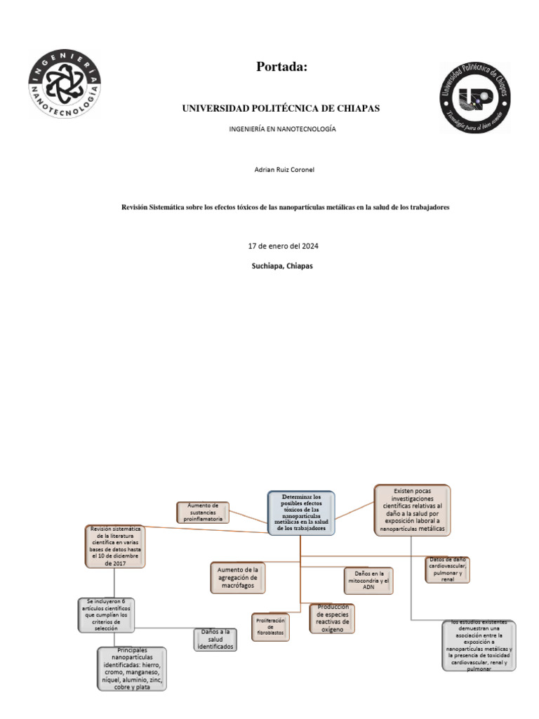 Mapa Conceptual Adrian Ruiz Coronel | PDF | Nanopartículas | Sustancias químicas