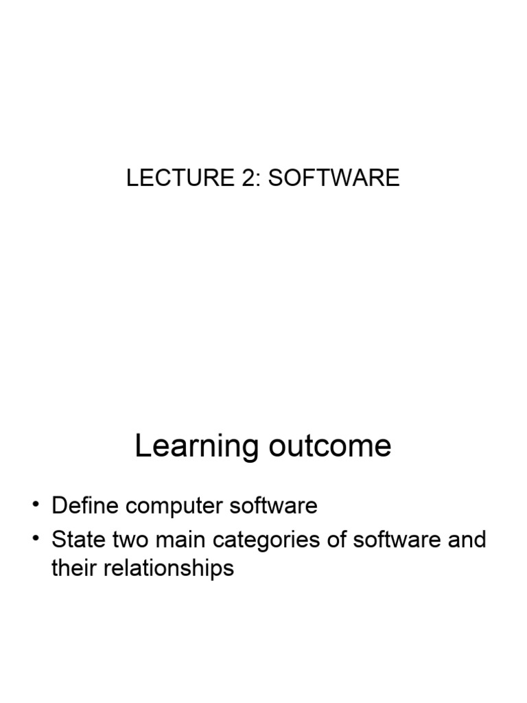 BBS 301 2-2 Computer Software | PDF | Software | Application Software