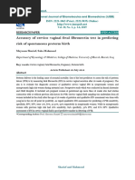 Actim PROM: Rapid PROM Detection Test | PDF | Sensitivity And ...
