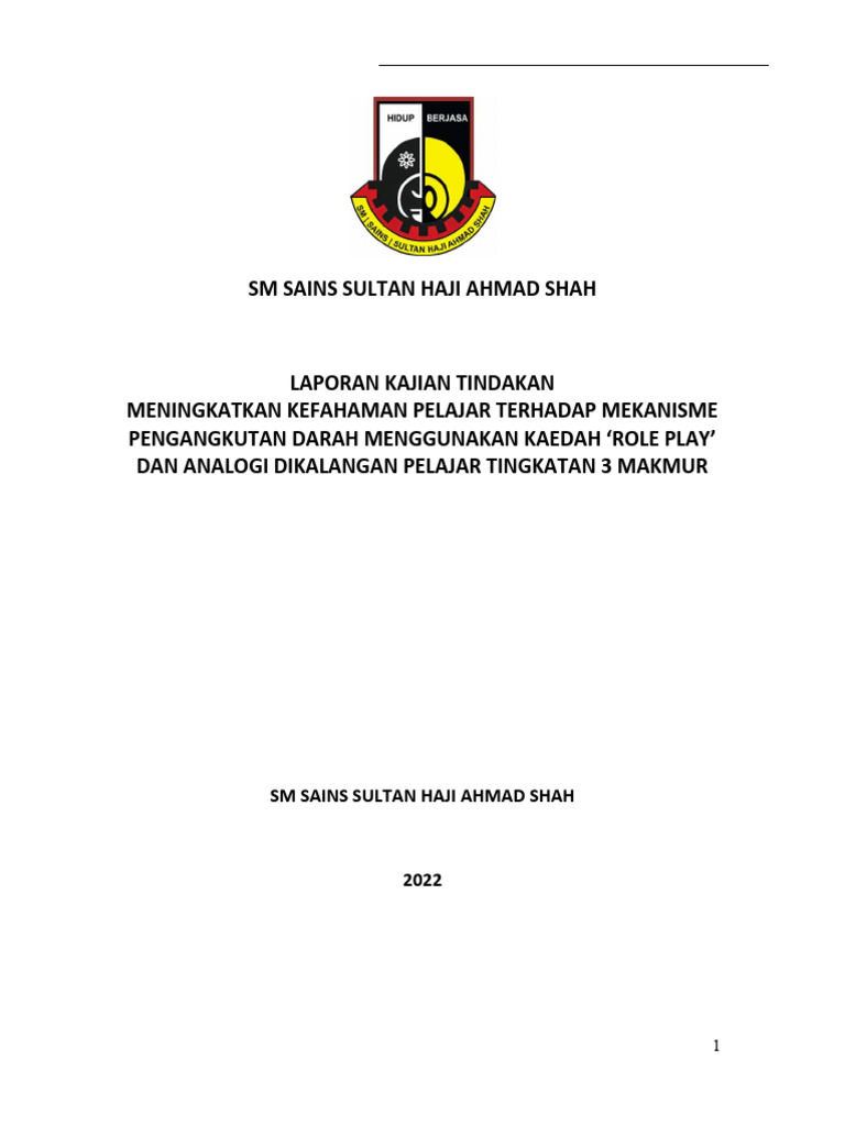 Laporan Kajian Tindakan Semsas | PDF