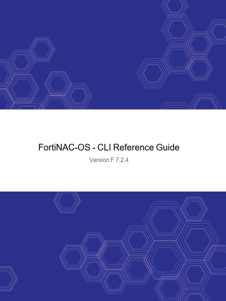 FortiNAC-OS-F 7.2.4-CLI Reference Guide | PDF | Command Line Interface | File Transfer Protocol