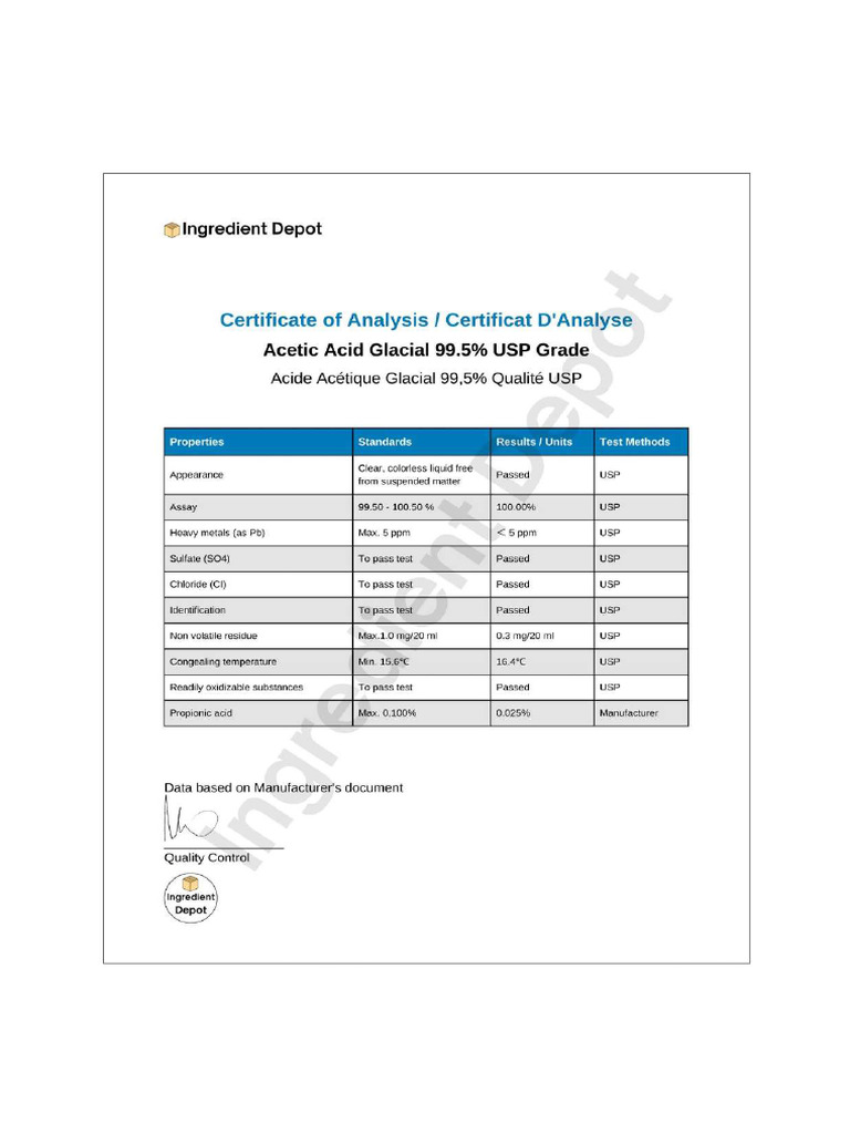 All COA | PDF