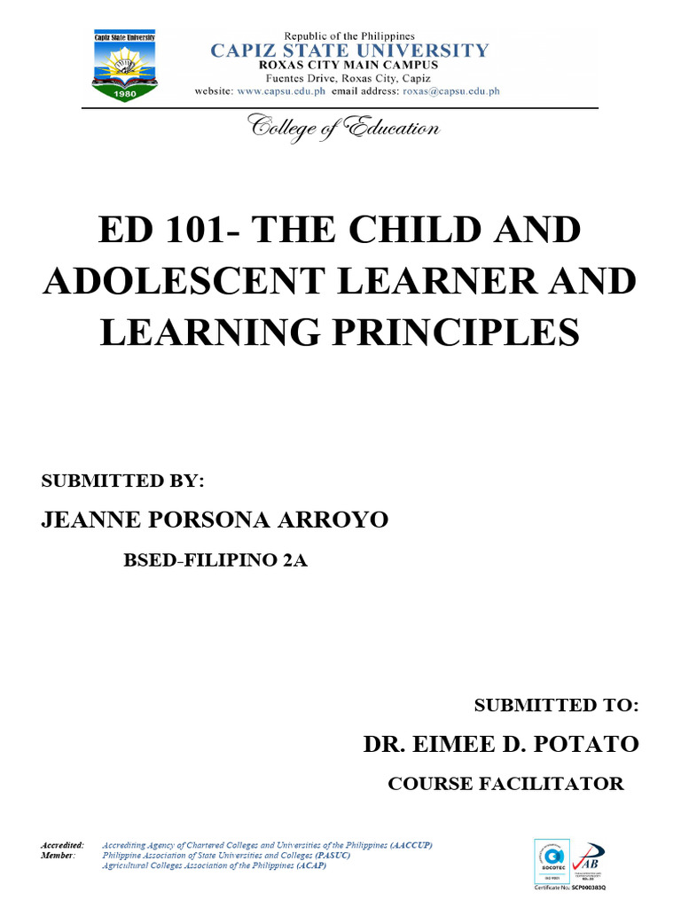 ARROYO, JEANNE P. BSED-FILIPINO 2A | PDF