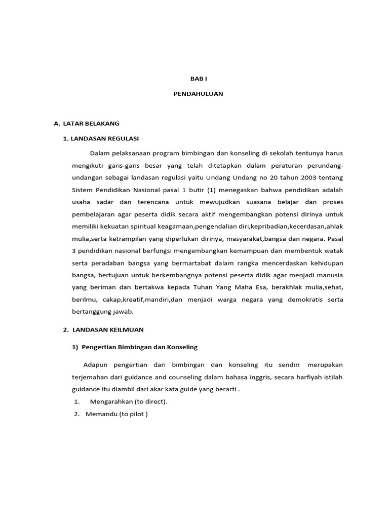 LAPORAN DOKUMEN PROGRAM LAYANAN BK DALAM BIDANG PENGEMBANGAN PRIBADI ...