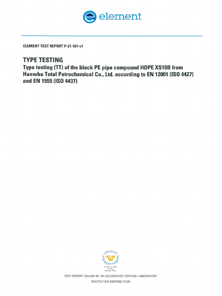 HanwhaTotal PE100 XS10B Element Abstract | PDF