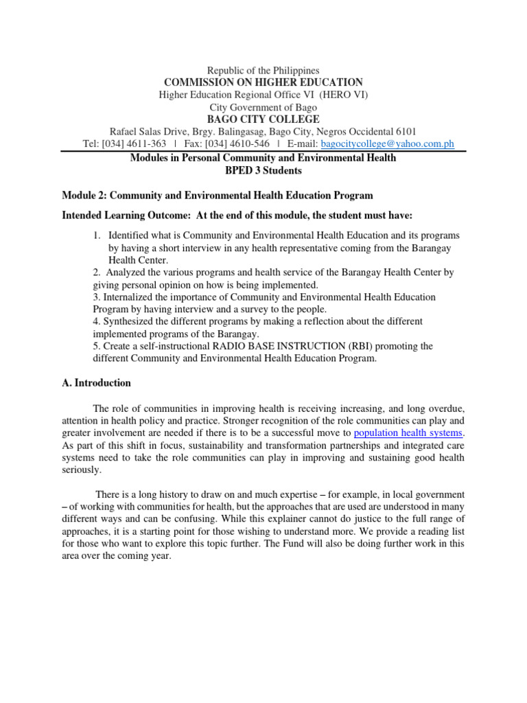 Bped 14 Module 2 1 | PDF