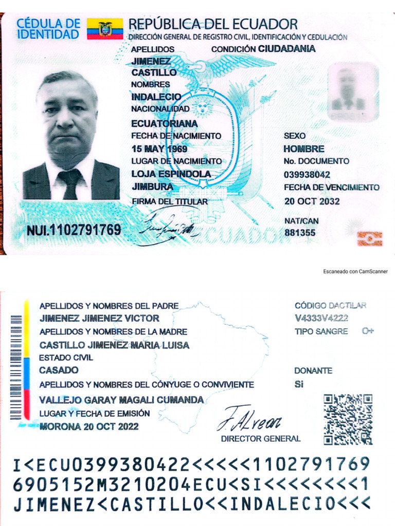 Cedula de Identidad | PDF