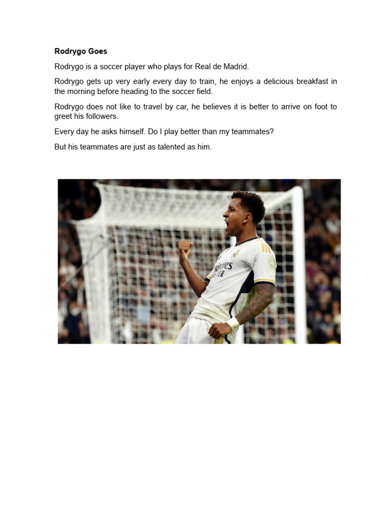 Rodrygo Goes: Daily Life and Training | PDF