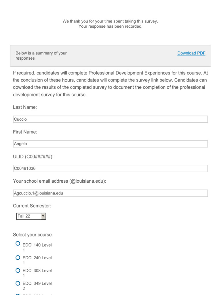 Response Summary | PDF