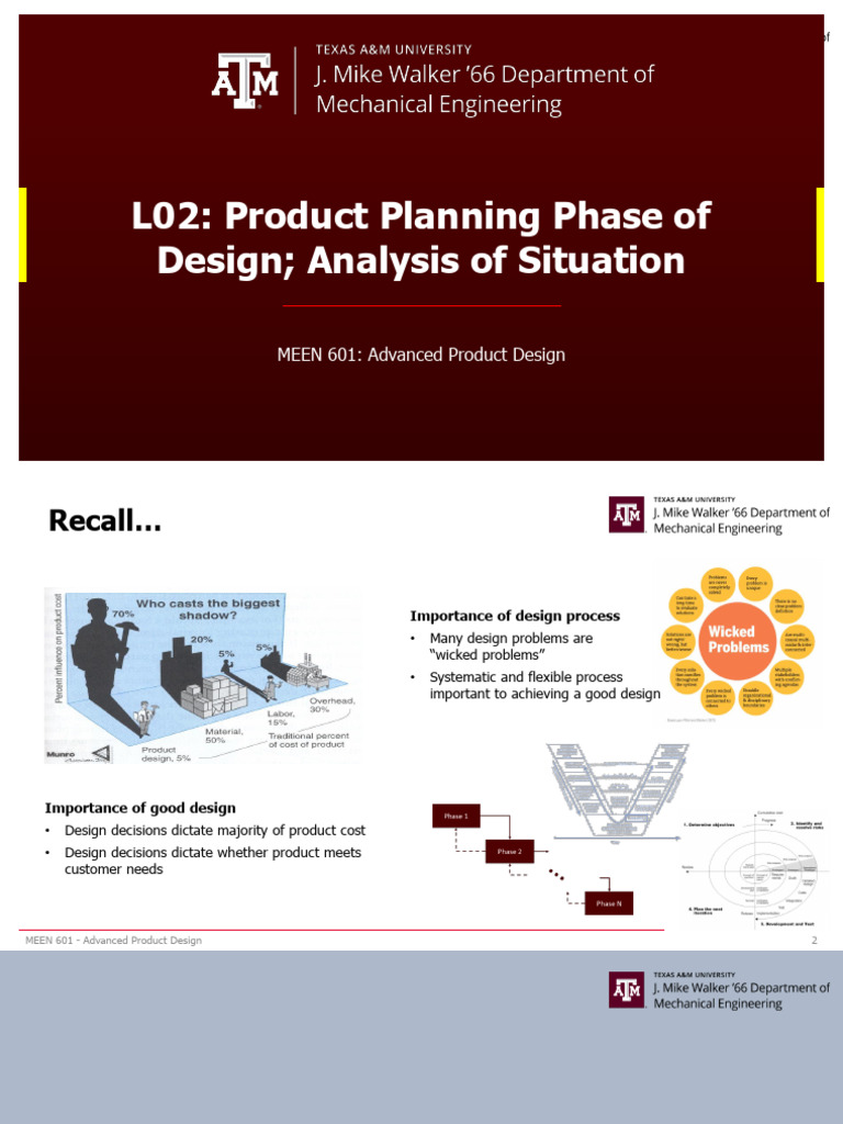 L02 - Product Planning Phase of Design | PDF | Coffee | Design