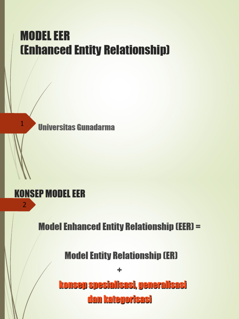 Panduan Lengkap Model EER dan ER | PDF