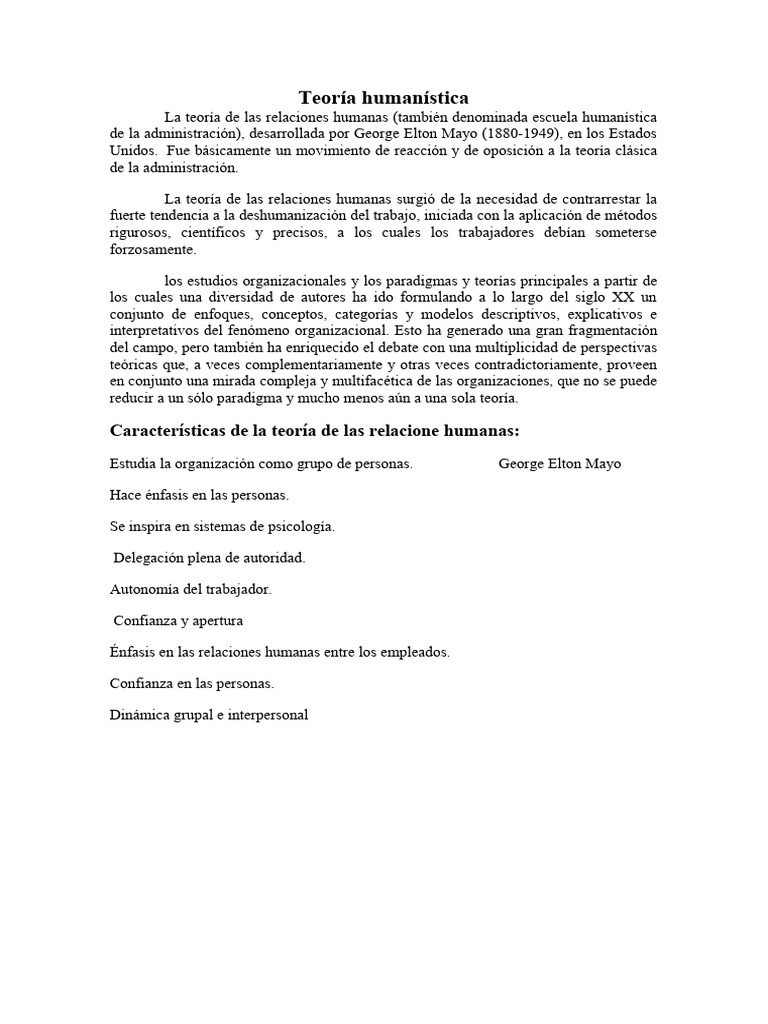 Teoría Humanística | PDF | Motivación | Motivacional