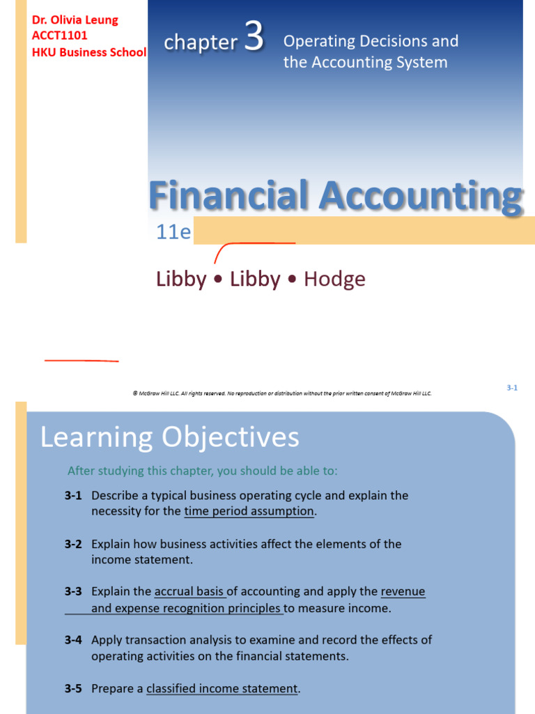 Ch3 ACCT1101 PPT | Download Free PDF | Debits And Credits | Expense