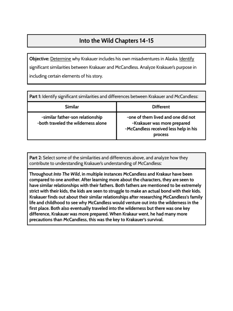 Olivia Foley - Into The Wild Chapters 14-15 | PDF