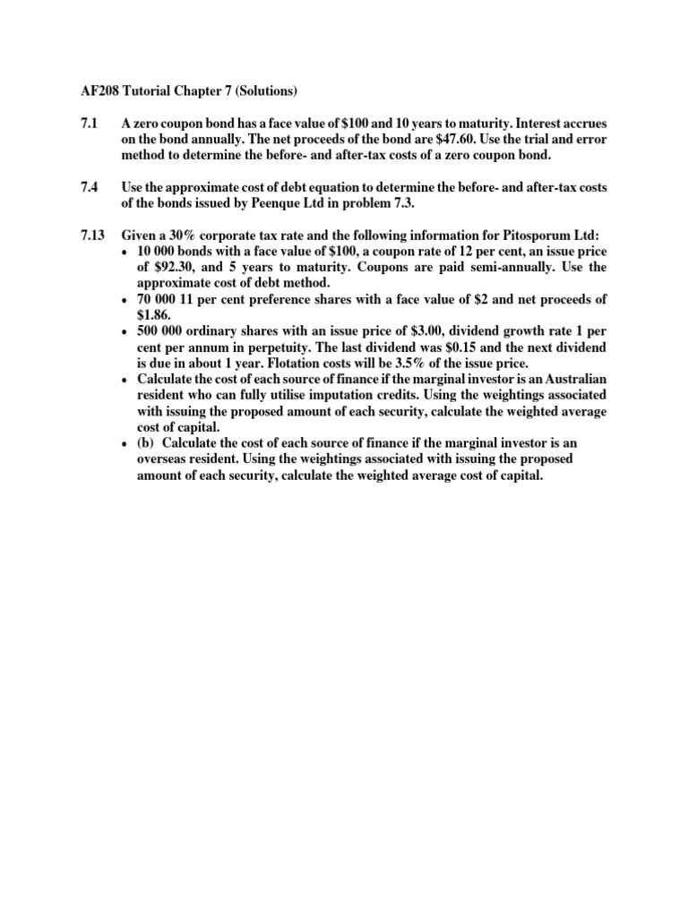 AF208 Chapter 7 | PDF