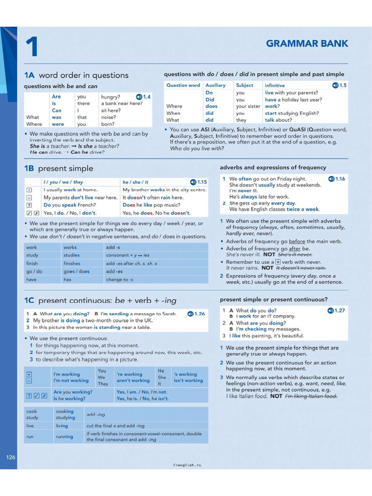 GrammarBank 1 | PDF