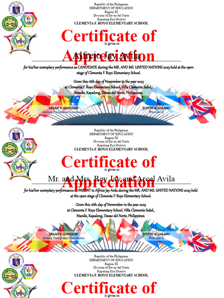 Un Certificates | PDF | Social Institutions | Government