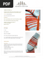 Newfie Mittens: Pattern Notes | PDF | Knitting | Textiles