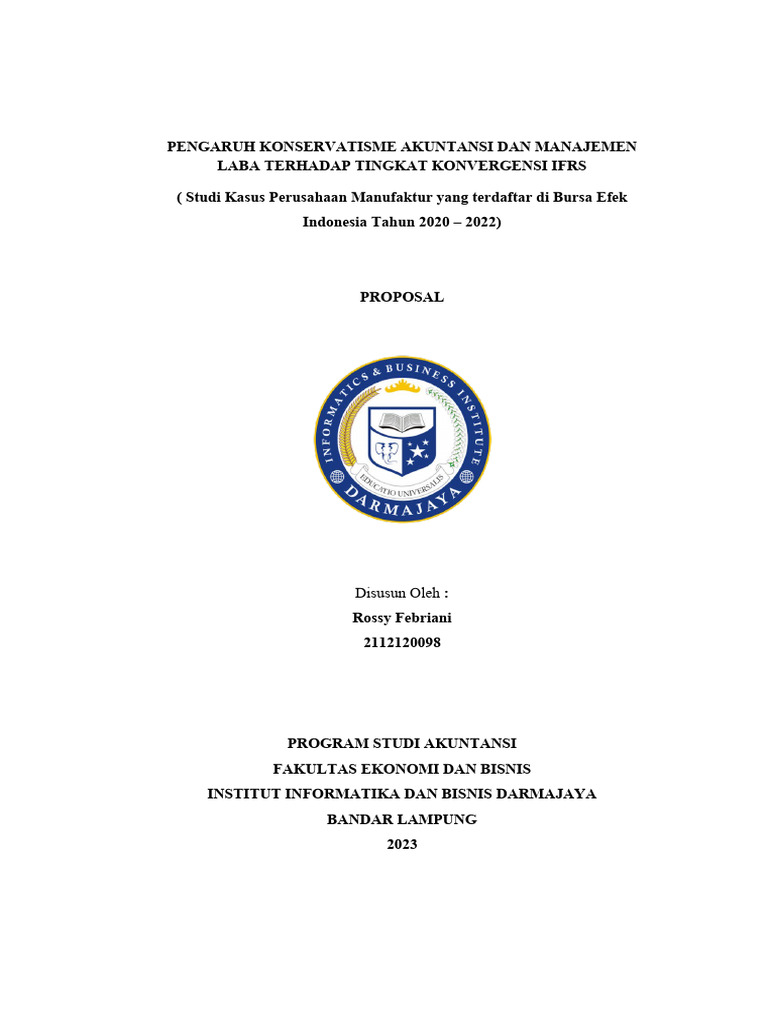 Proposal Rossy Febriani | PDF