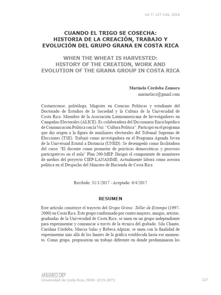 CUANDO EL TRIGO SE COSECHA HISTORIA DE LA CREACIÓN TRABAJO Y EVOLUCIÓN ...
