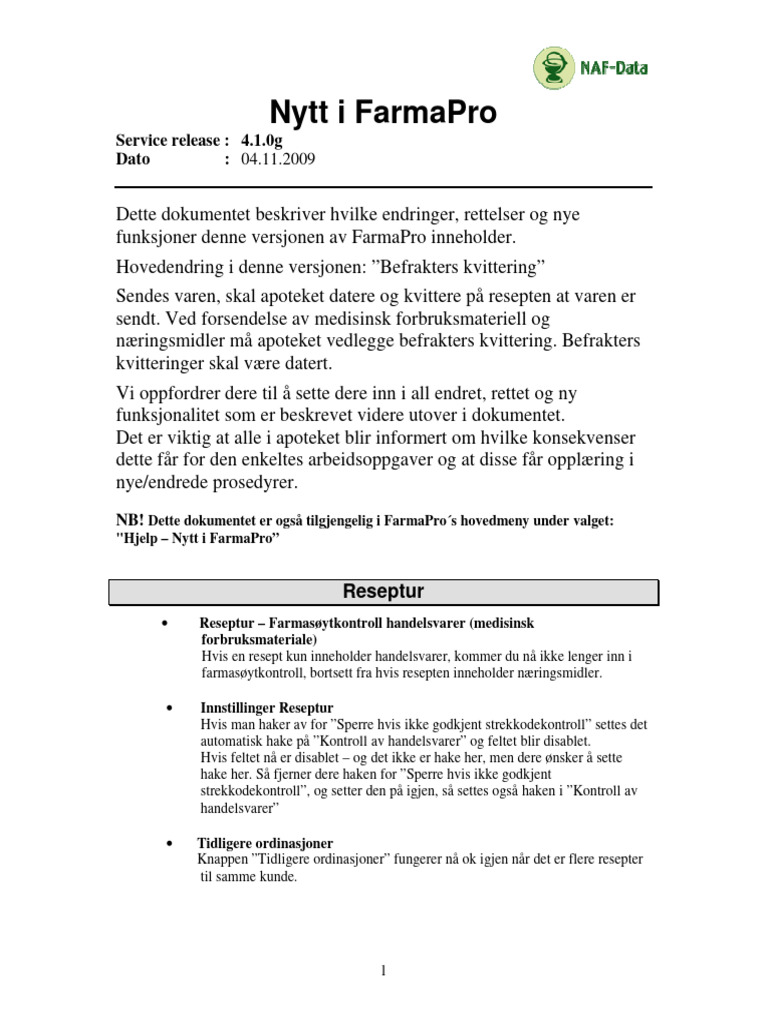 Nytt I FarmaPro 410g | PDF