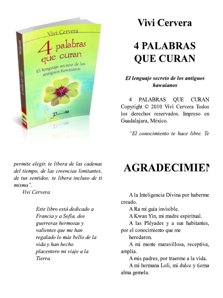 4 Palabras Que Curan - Vivi Cervera | PDF