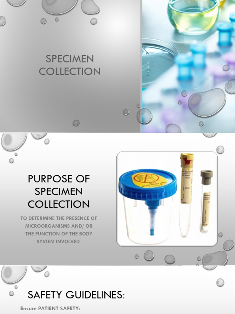 Specimen collection | PDF
