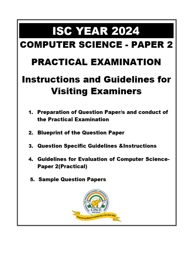 ISC Practical 2024 | PDF | Matrix (Mathematics) | Computer Program ISC Practical 2024 | PDF | Matrix (Mathematics) | Computer Program