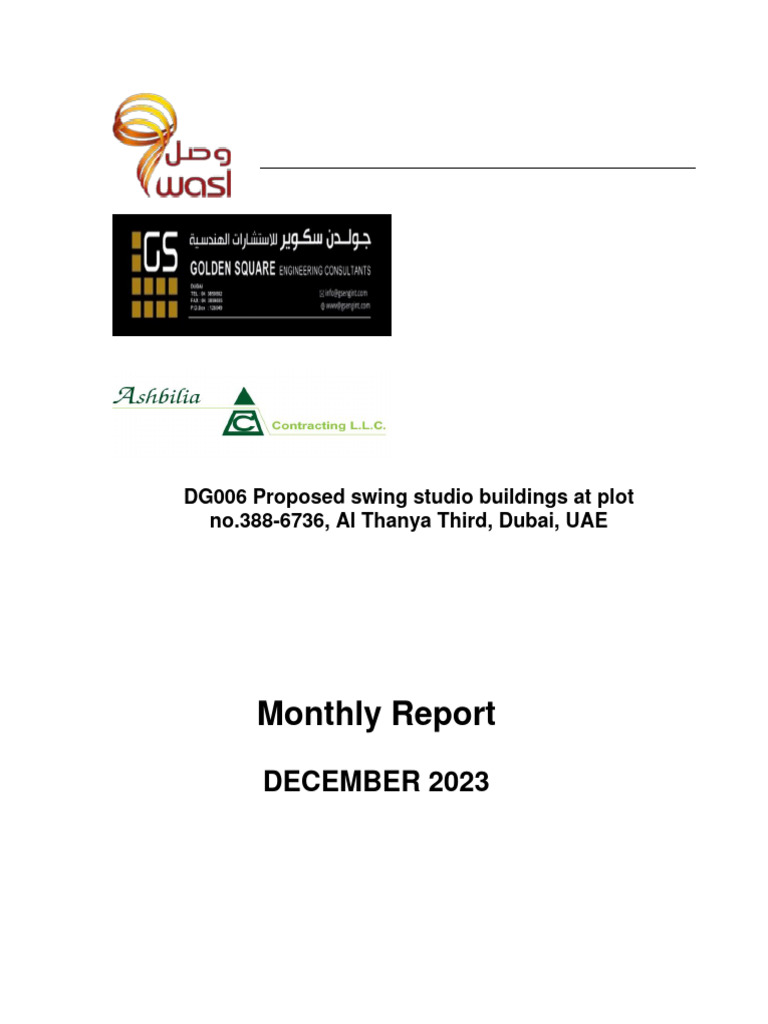 C3A - Monthy Report - Swing Studio DG006 30 DEC | PDF | Finance & Money ...