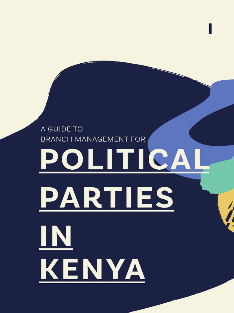 Kenya Political Party Branch Guide | PDF | Elections | Committee