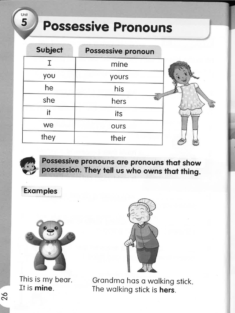 unit 5 possessive pronouns | PDF