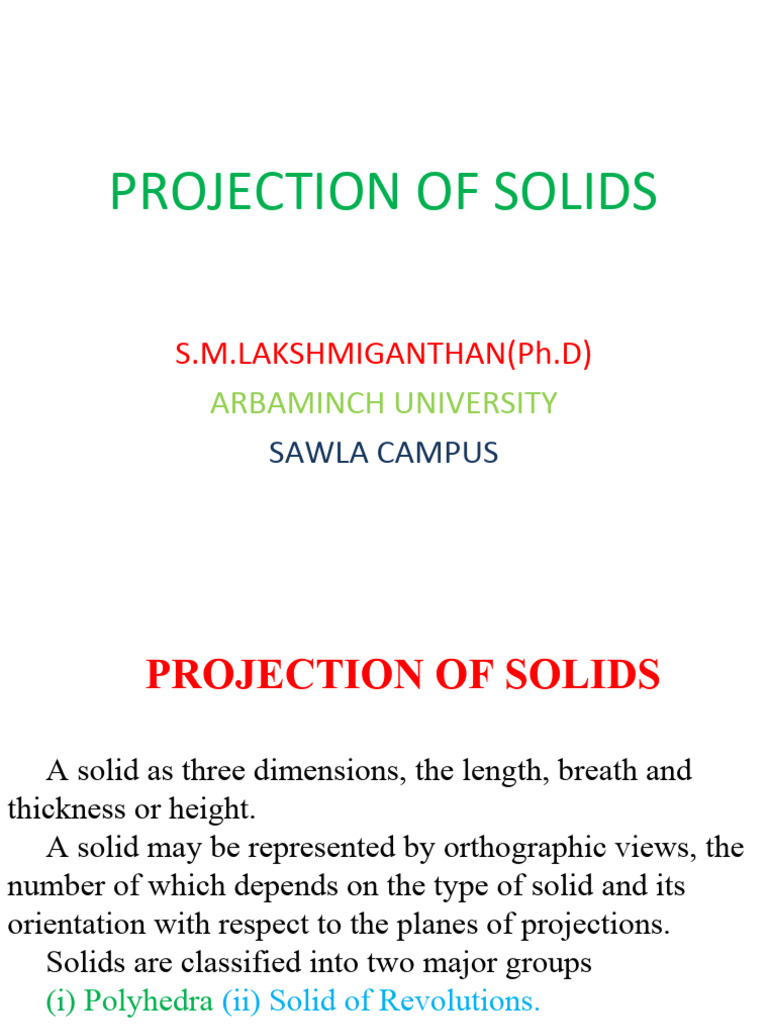 Projection of Solids-1 | PDF | Linear Programming | Euclid