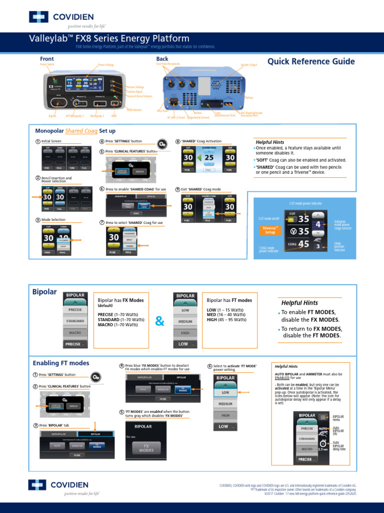 1 ValleyLab FX8 Energy Platform M | PDF