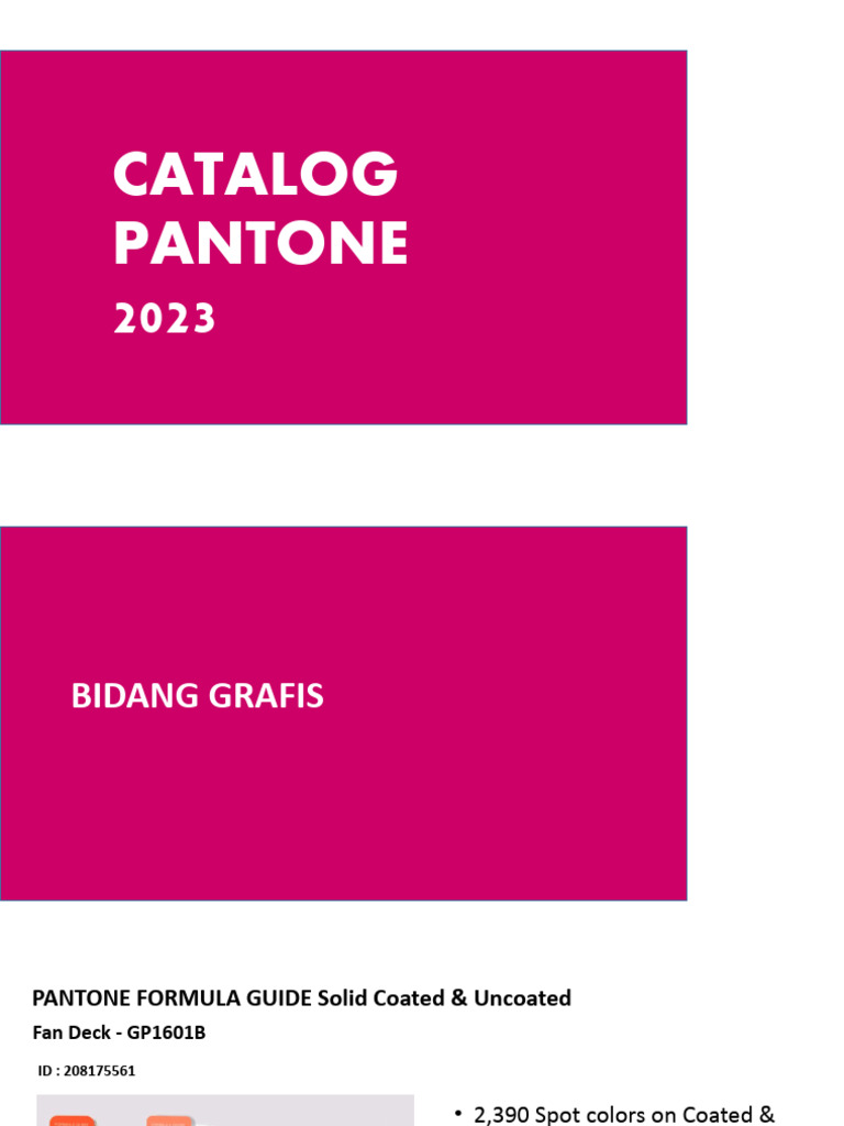 Catalog Pantone 2024 Update | PDF