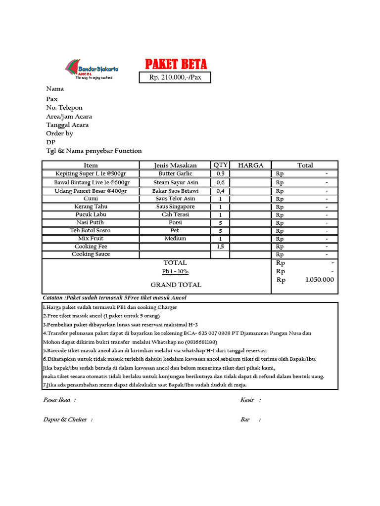 Master Menu Beta | PDF