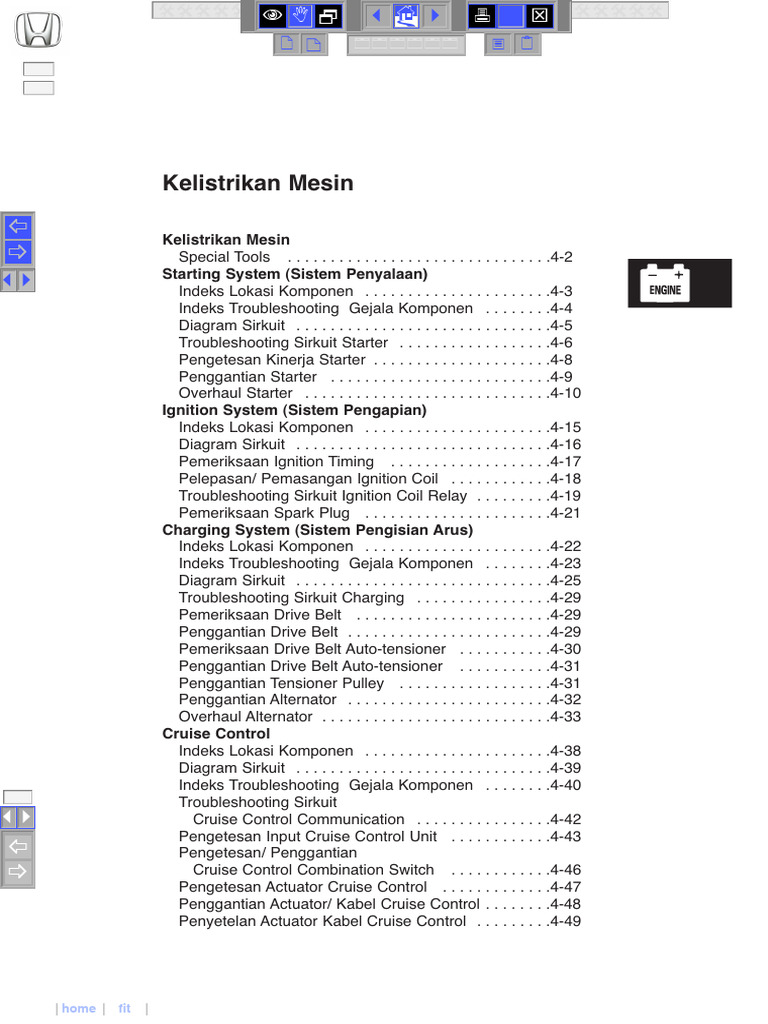 SFE0A - 04 Kelistrikan Mesin Honda Odyssey RB1 | PDF