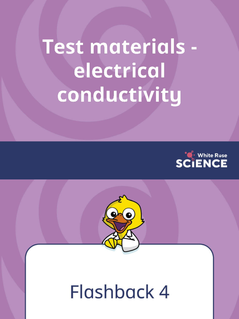 Y5 Spring Block 1 TS2 Test Materials - Electrical Conductivity | PDF ... Y5 Spring Block 1 TS2 Test Materials - Electrical Conductivity | PDF ...