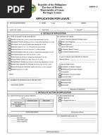 CS Form No. 6 Revised 2020 Application For Leave Fillable Final2021 | PDF | Parental Leave ...