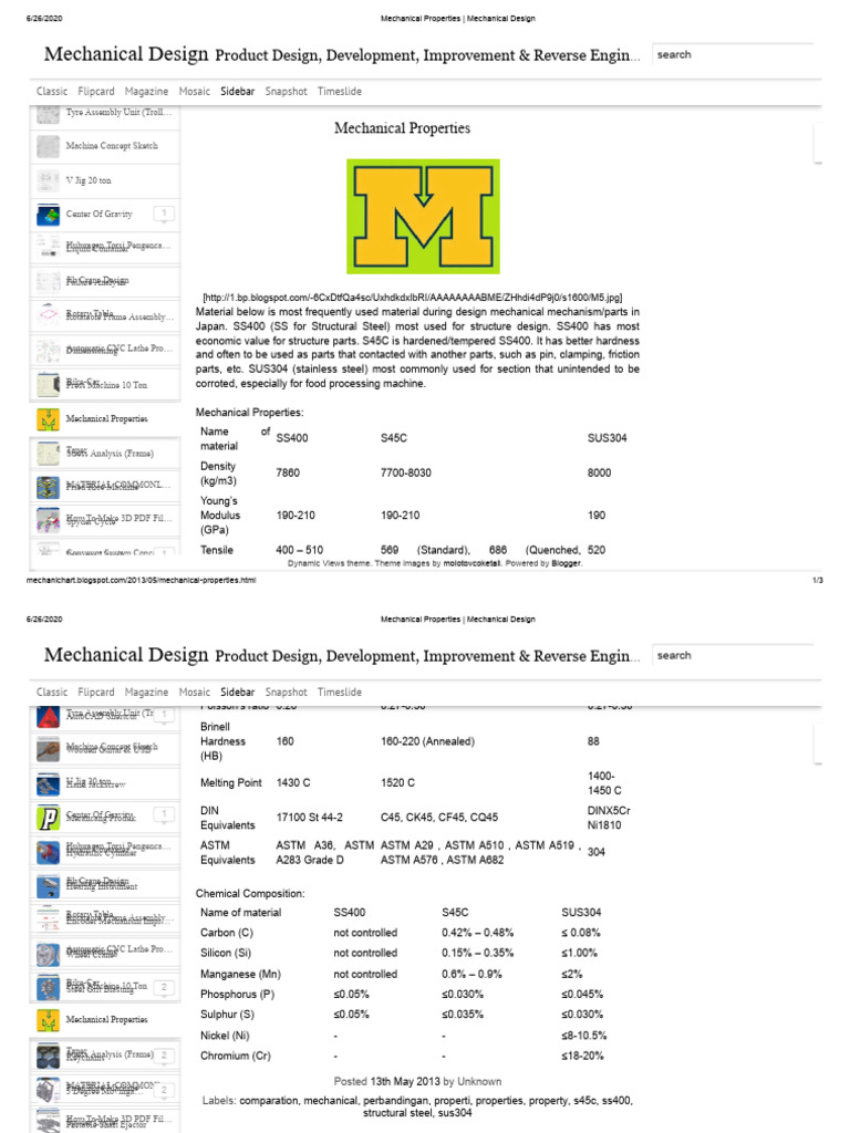Mechanical Properties - Mechanical Design | PDF | Machines | Mechanical Engineering