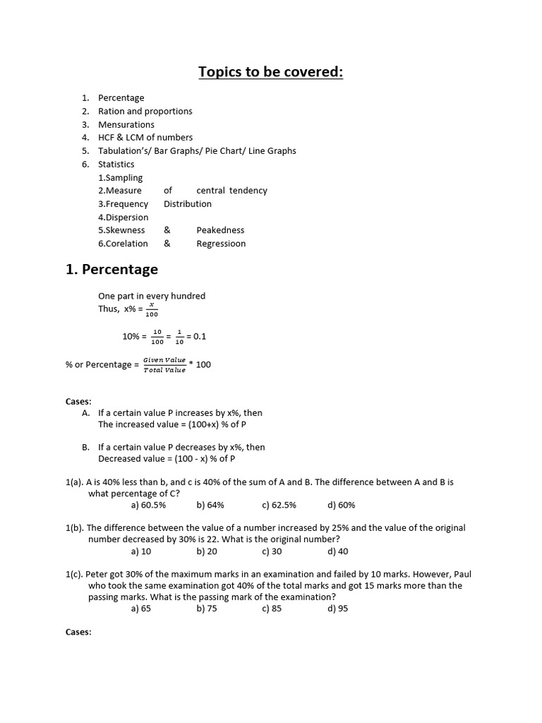 Csat Notes | PDF