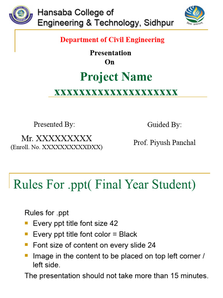 HCET PPT FORMAT | PDF