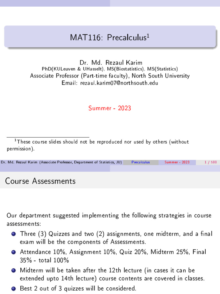 Pre Calculus | PDF | Trigonometric Functions | Polynomial