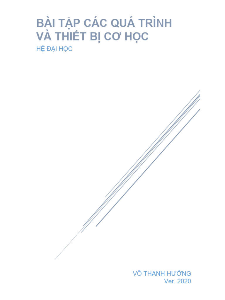 Bai tap co hoc_2020 | PDF