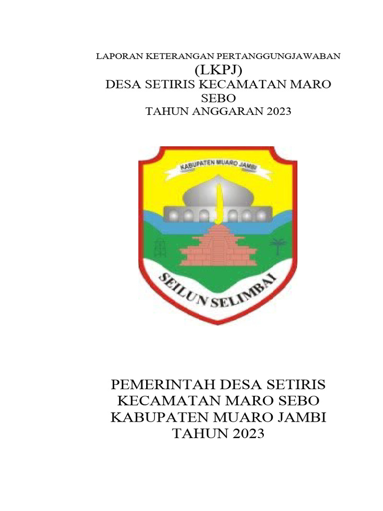 LKPJ Desa Setiris 2023: Transparansi dan Akuntabilitas | PDF ...